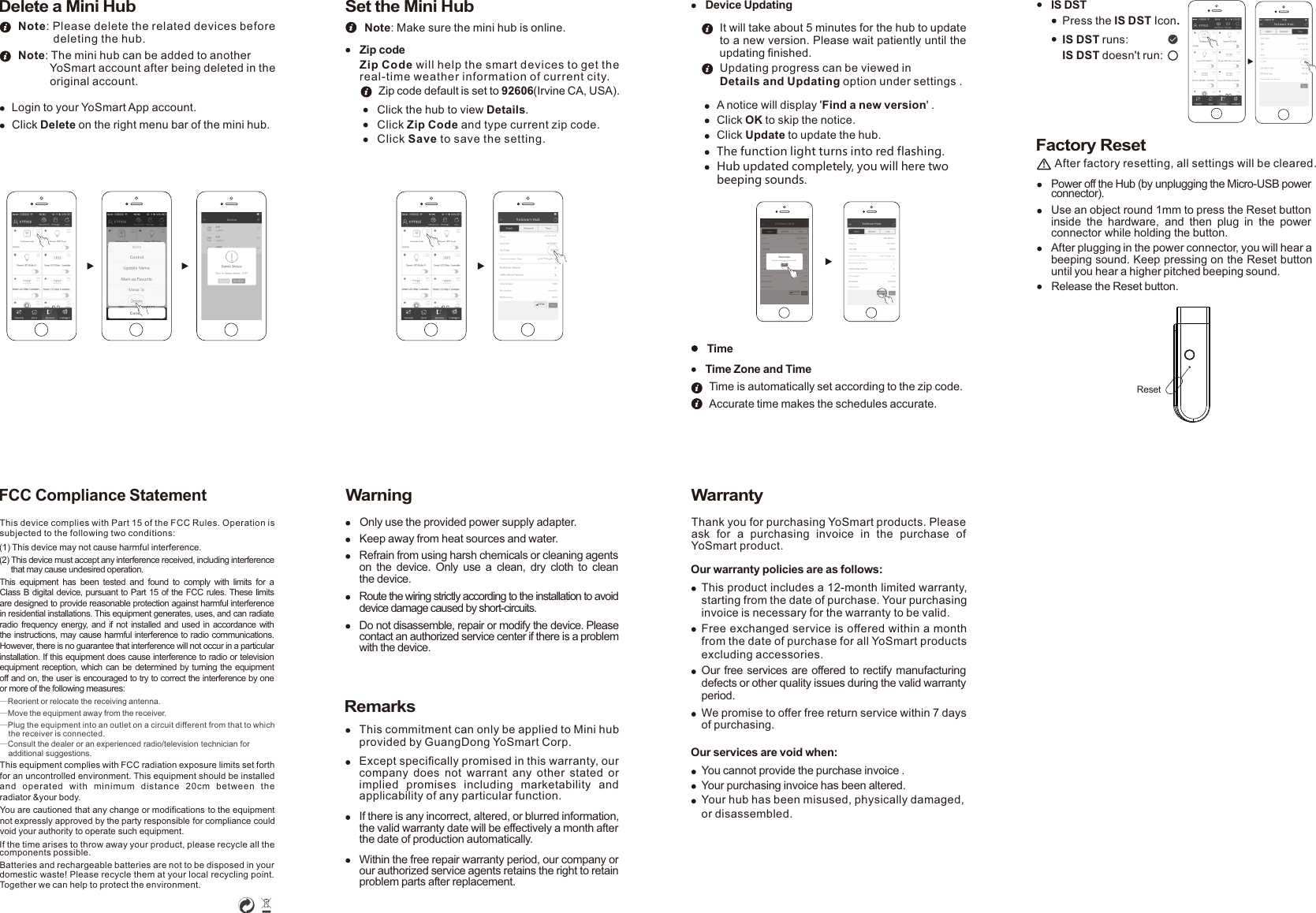 YoSmart 1002 Mini Hub User Manual YS1002 U1