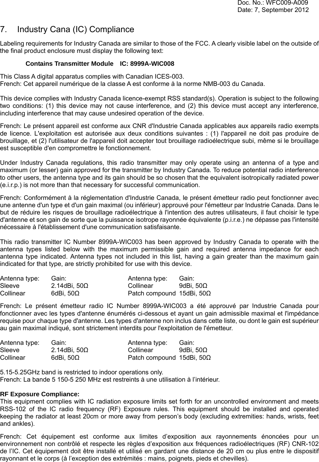 Yokogawa Electric WFC009 WLAN Redundant Module User Manual