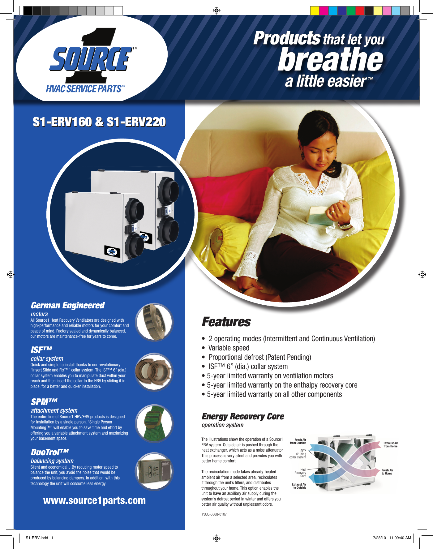 York Heat Recovery Ventilator Sell Sheet