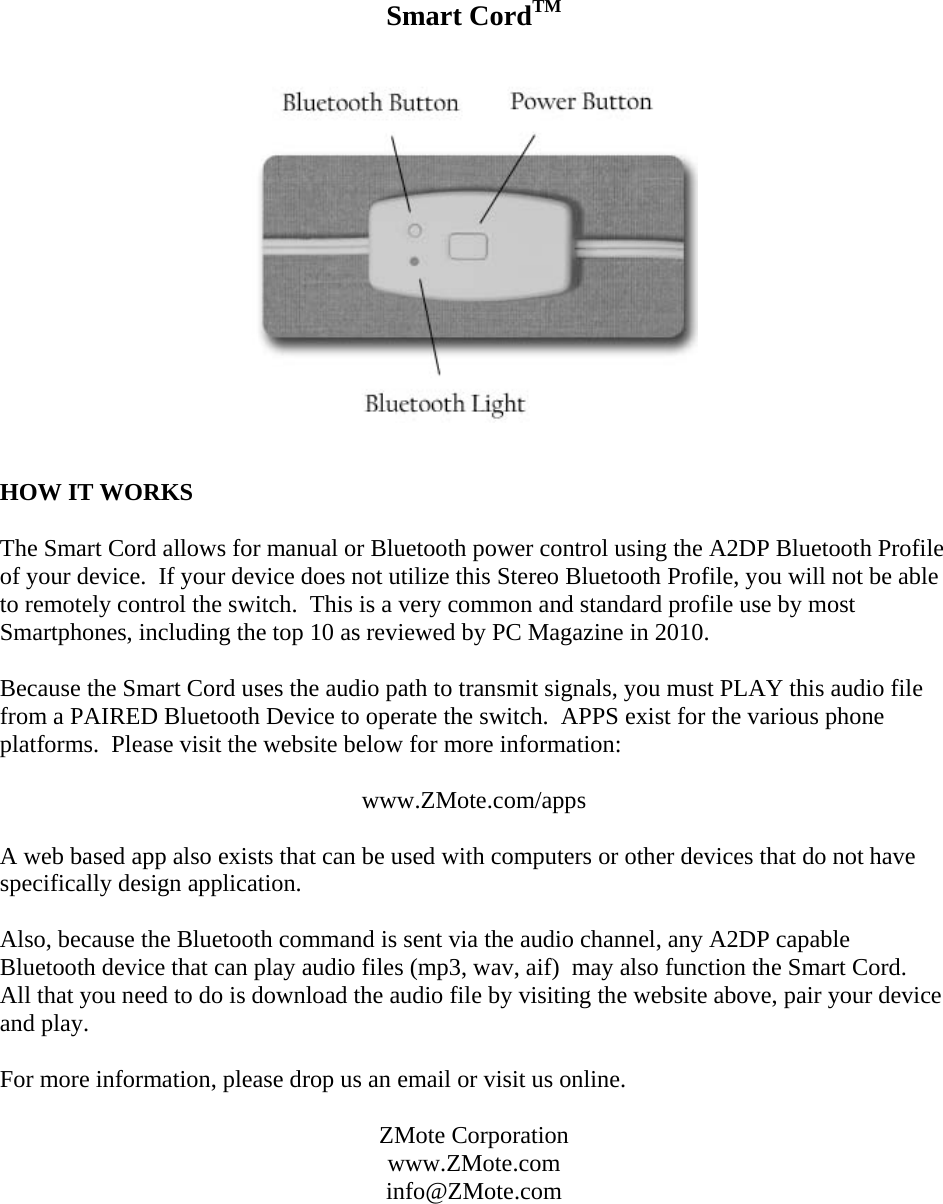 ZMote ZC30 SMART SWITCH User Manual Manual