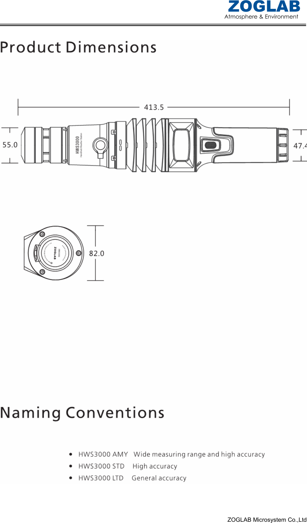 ZOGLAB Microsystem HWS2017B handheld weather station User Manual ...