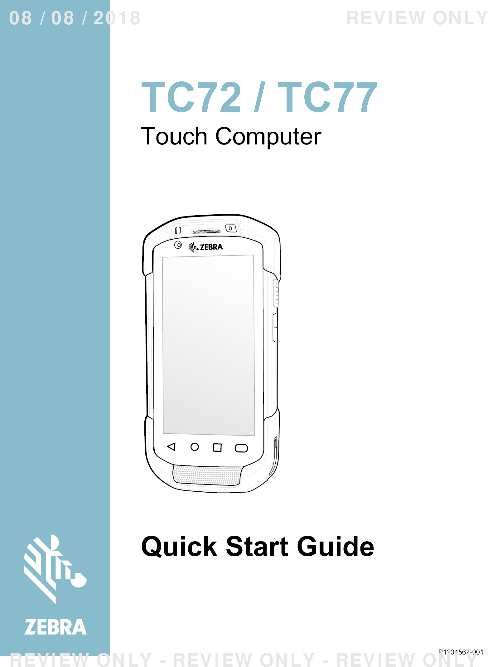 Zebra Technologies TC77HL Touch computer User Manual