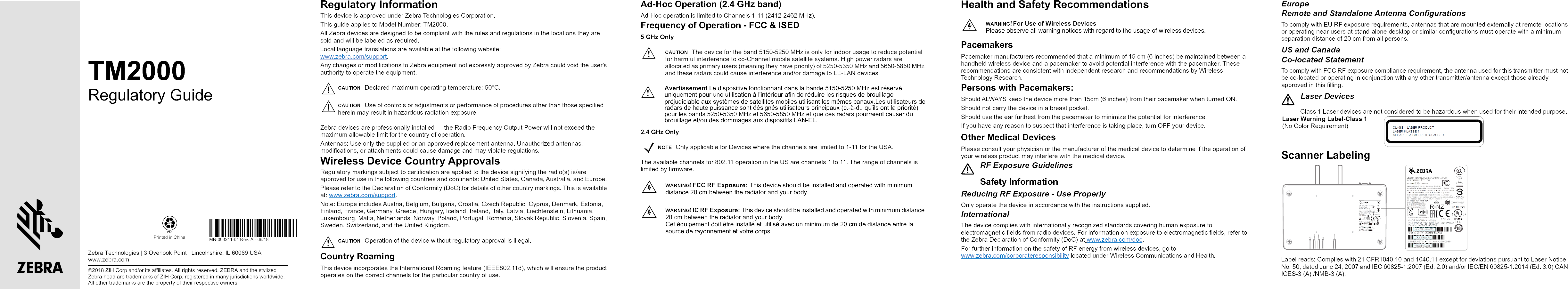 Zebra Technologies TM2000 Trailer Monitoring Unit User Manual