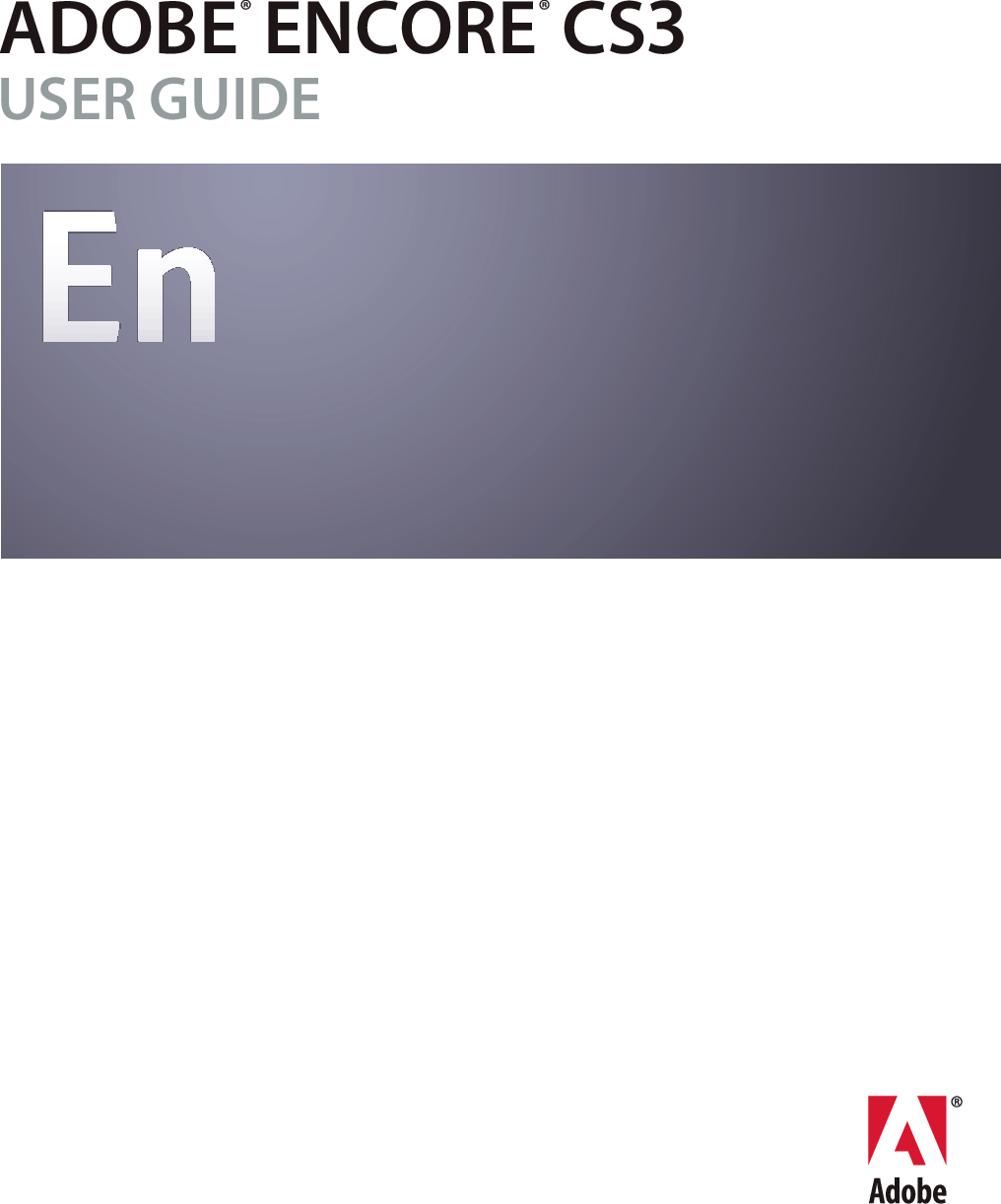 Adobe Encore CS3 User Guide En