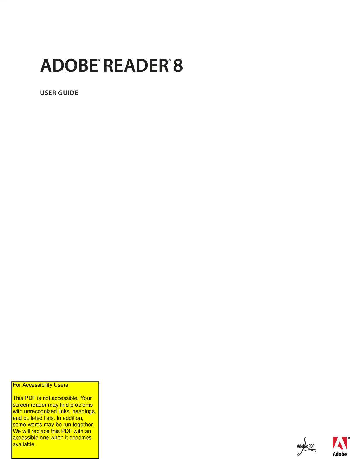Adobe Reader 8.0 User Guide 8