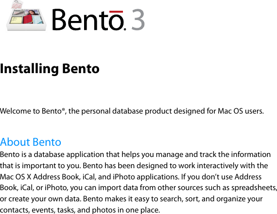 Bento Installing 3 Installation Manual Bento3 Install En