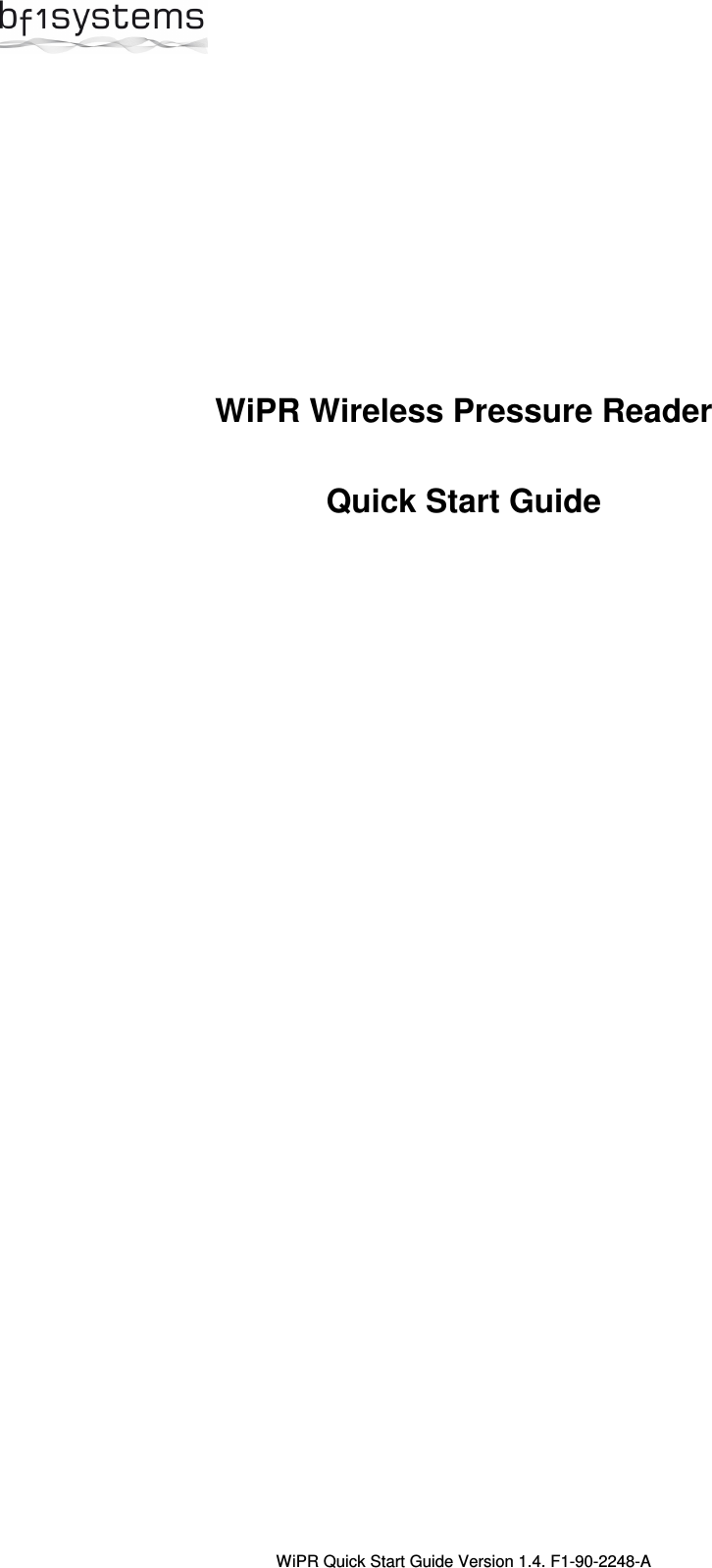 bf1systems TPMSWIPR Wireless device for receiving and decoding RF data from TPMS sensors User Manual
