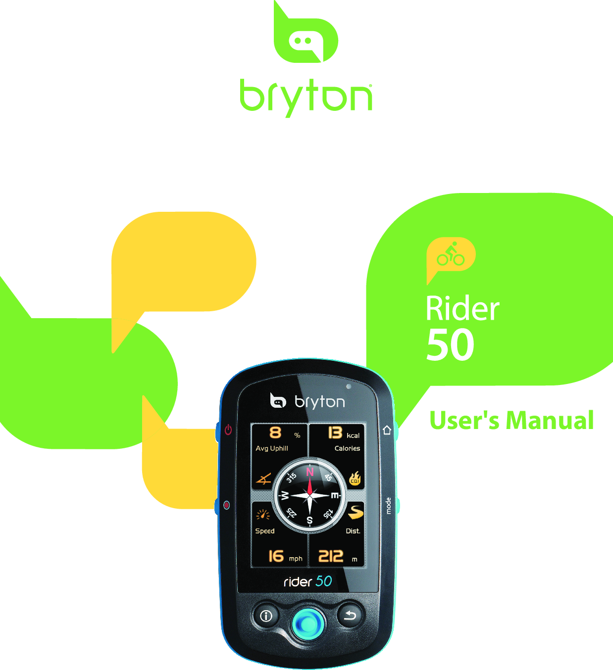 Bryton Rider 50 Operating Instructions EN