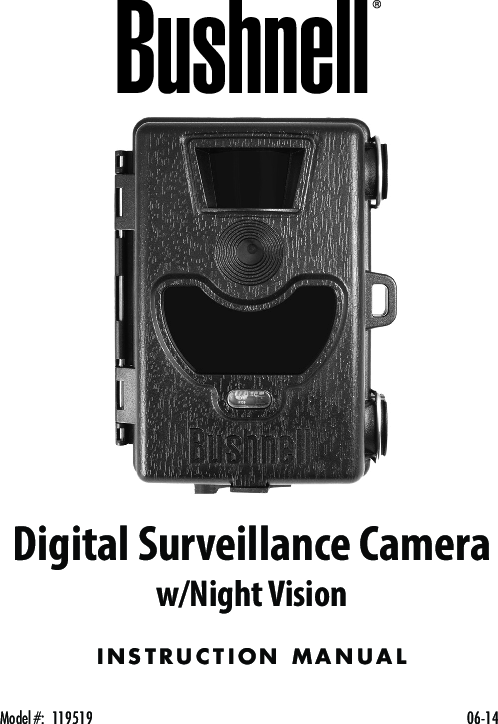 Bushnell Surveillance Camera 119519 Instructions For Use ML