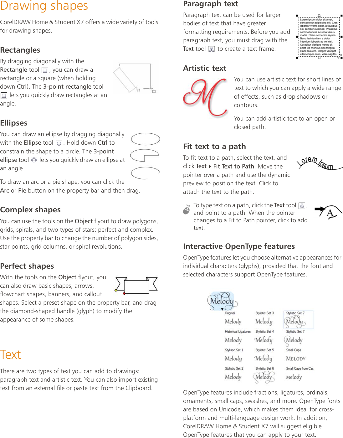 Corel CorelDRAW Home & Student Suite X7 Quick Start Guide Draw Manual ...