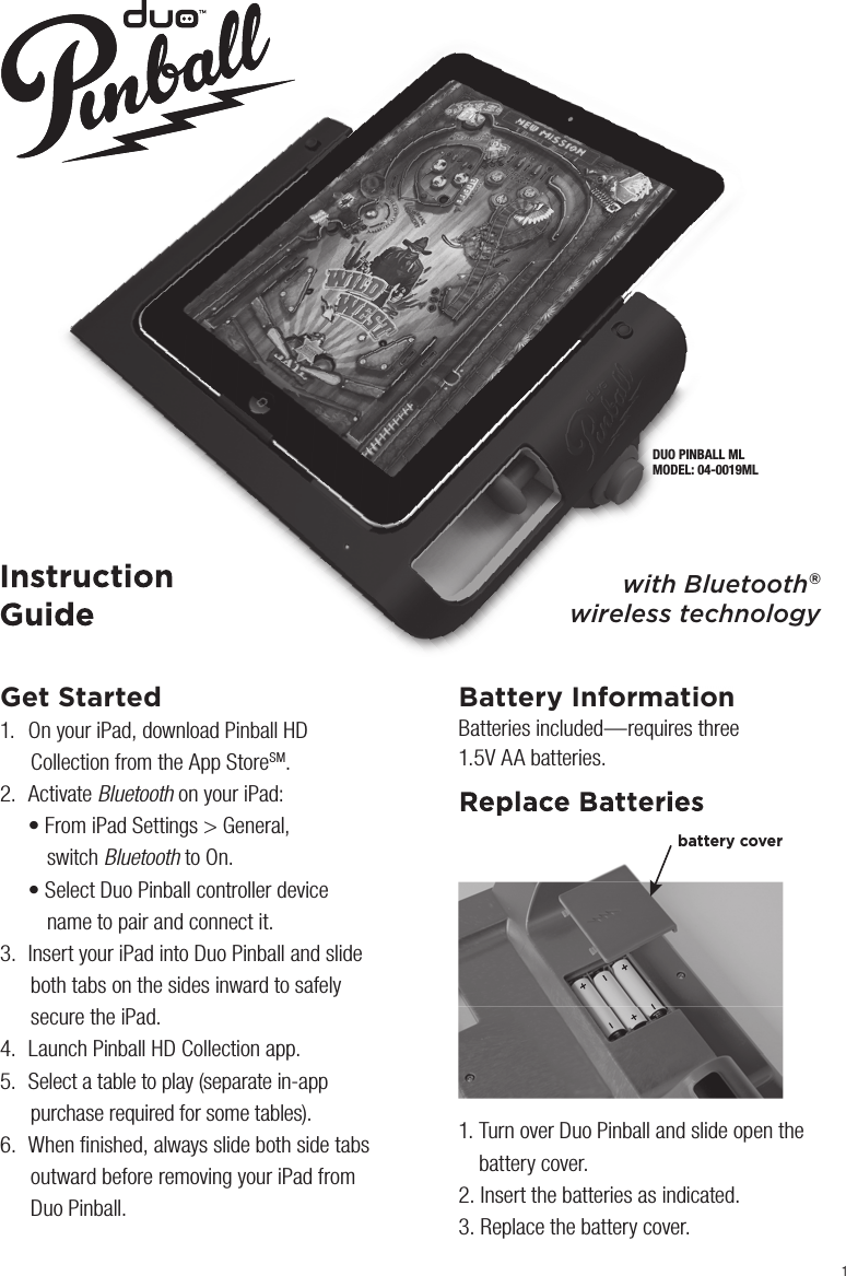 d Red Technologies 040019ML DUO PINBALL ML User Manual