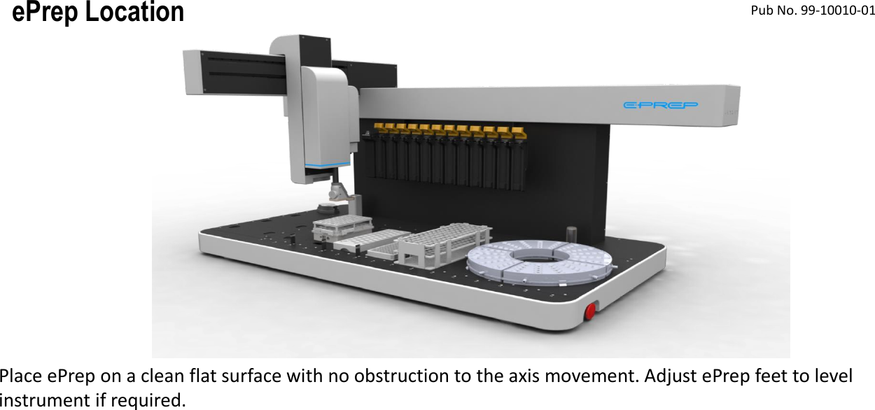 ePrep EPREP-01 ePrep Sample Preparation Workstation User Manual ...
