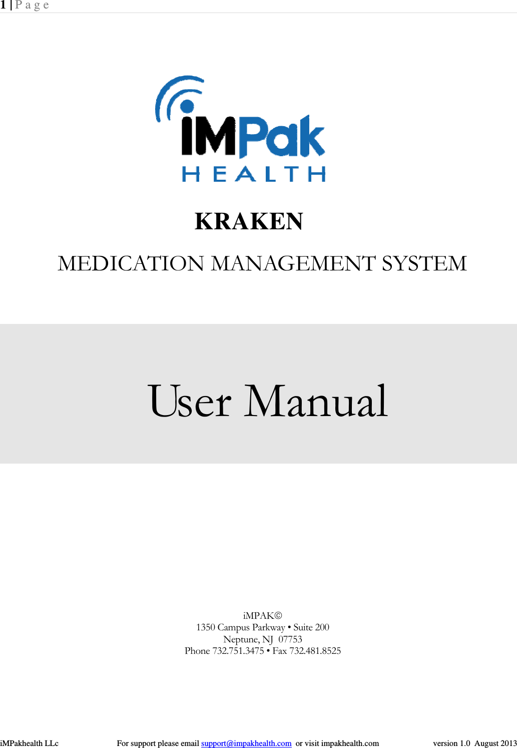 iMpak Health KMB121 Handheld, Bluetooth 4.0 Enabled, Medication ...