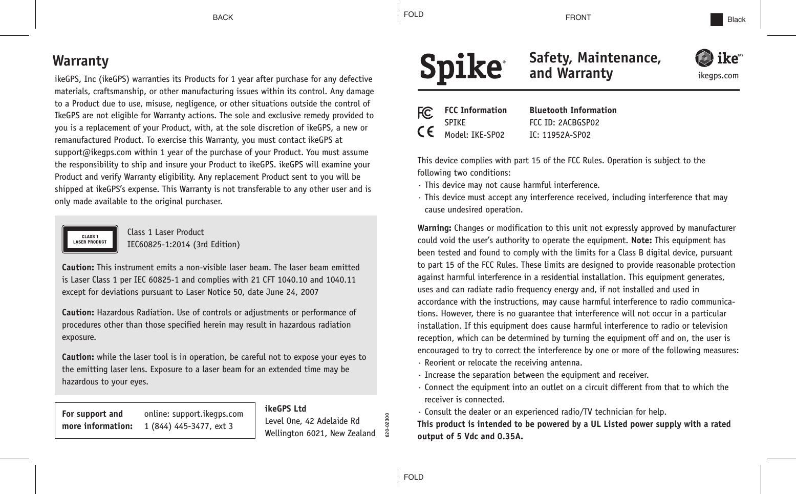 ikeGPS SP02 Spike User Manual Spike tablet safety manual 1