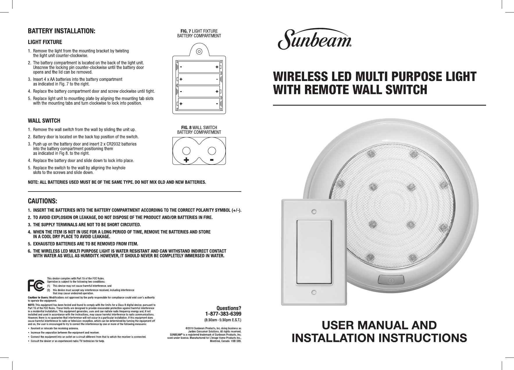 L Image Home MPC-01 WIRELESS LED MULTI PURPOSE LIGHT User Manual