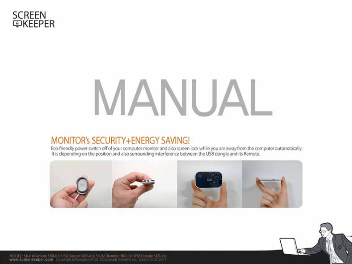 Semilink SKR-02 Screen Keeper Wireless Tag User Manual