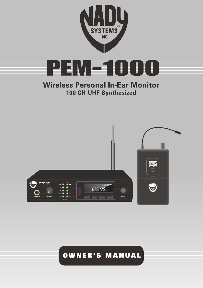 Uniwisdom Technologies EM100R WIRELESS PERSONAL IN-EAR MONITOR SYSTEM ...
