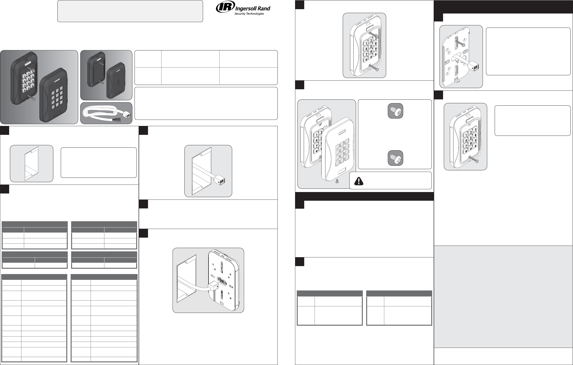 XceedID MTK15-485 Access Control Reader User Manual 23940620 MT15 MTK15 ...