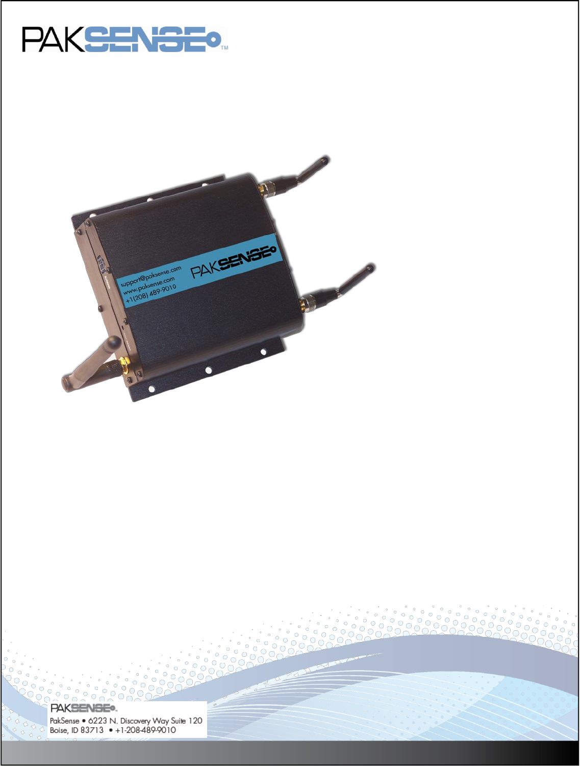 PakSense PSASII-01 Wireless reader( User Manual