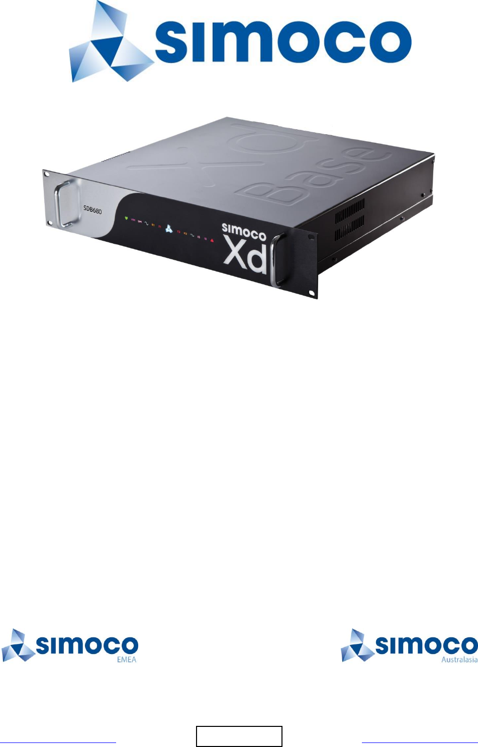 Simoco EMEA SDB680AC01 Landmobile VHF Base Station User Manual