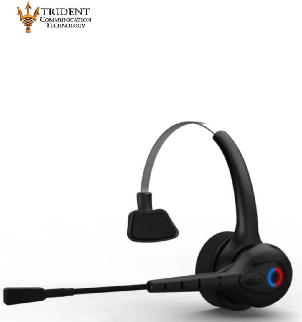 Trident Communication Technology 55596 ModCom One BT Headset User Manual