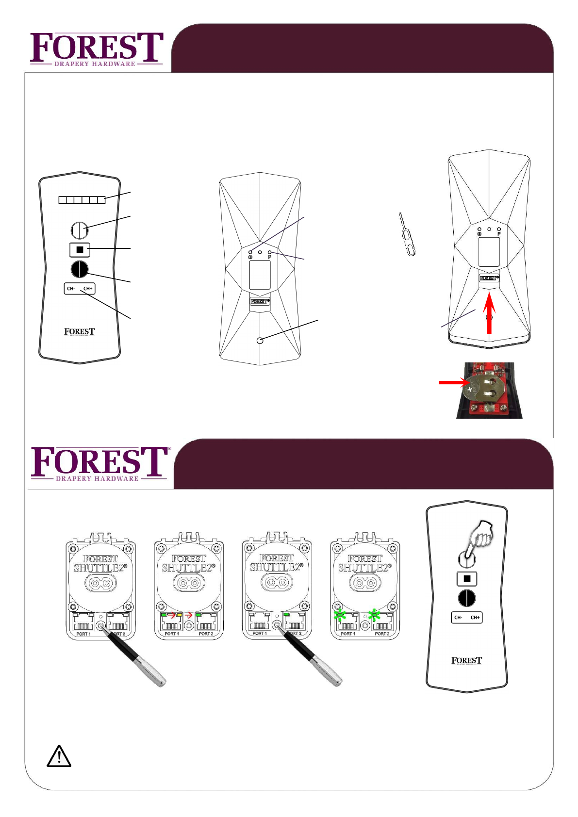 Forest Group Nederland 520109X46X Forest Diamond RF remote User Manual