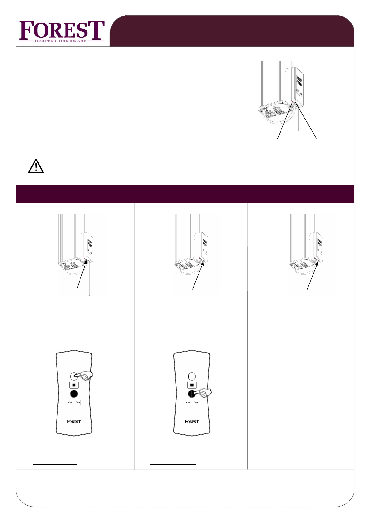 Forest Group Nederland 520109X46X Forest Diamond RF remote User Manual