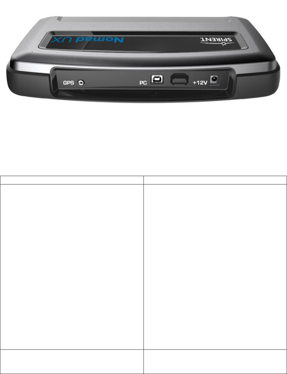 Spirent Communications NOMADUX-01 Nomad UX is a table top HW device for ...