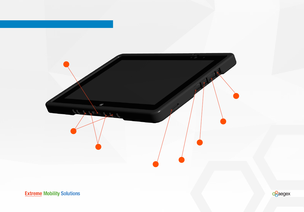 Aegex Technologies AEGEX10-LTD01 10.1 inches Mobile computer tablet ...