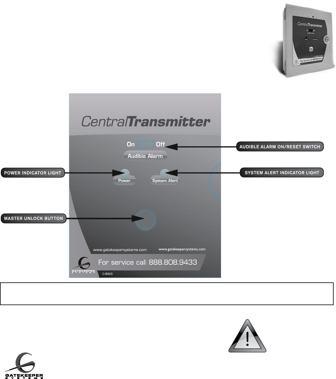 Gatekeeper Systems 9470A Remote Controlled Locking Wheel User Manual