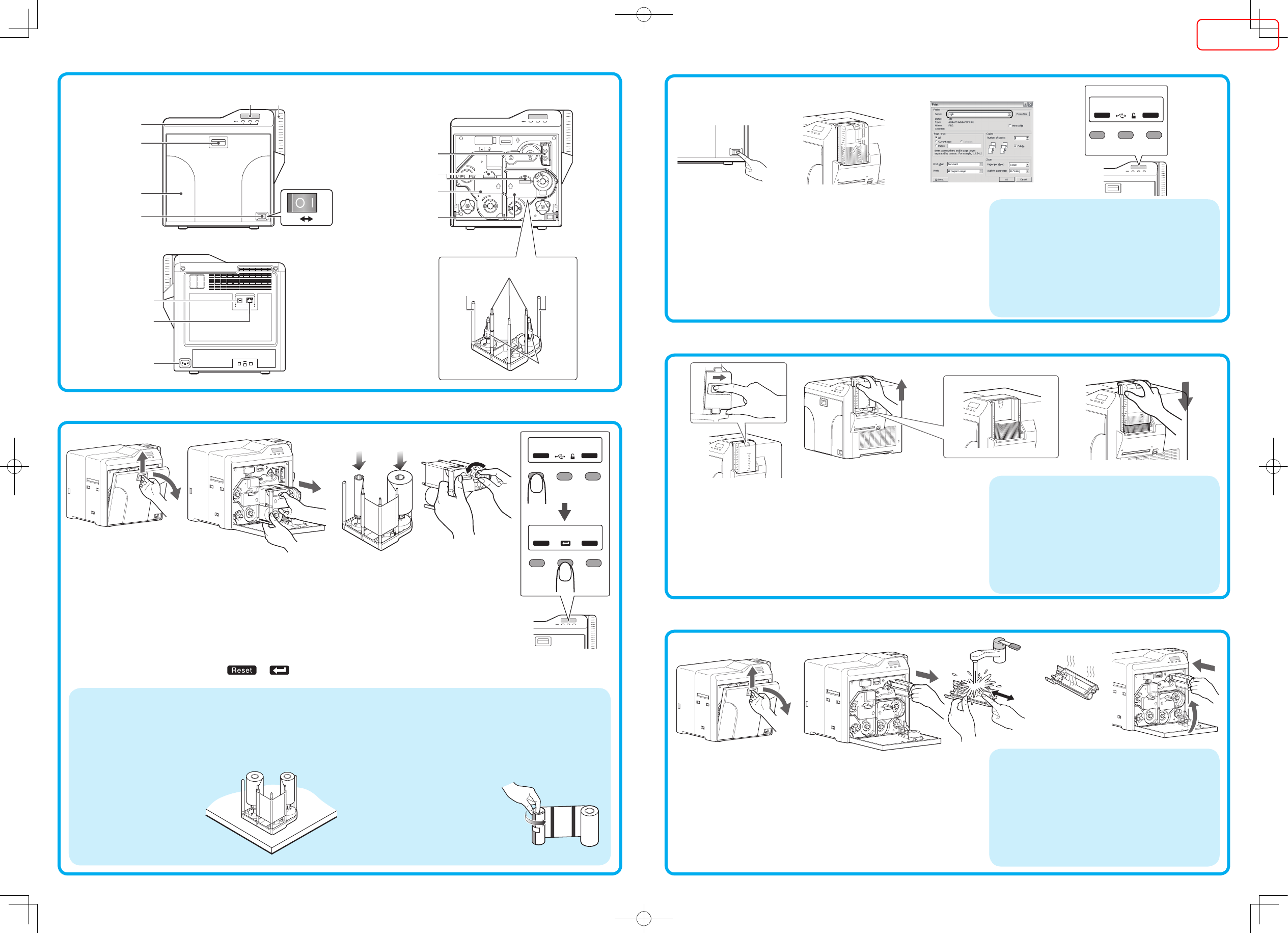 G Printec G6J001 Card Printer User Manual CX 7000