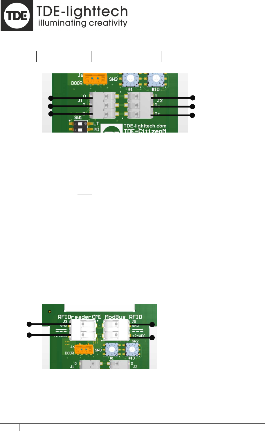 TDE lighttech 0026268268 RFID Cardreader User Manual Manual RFID V1 4 1