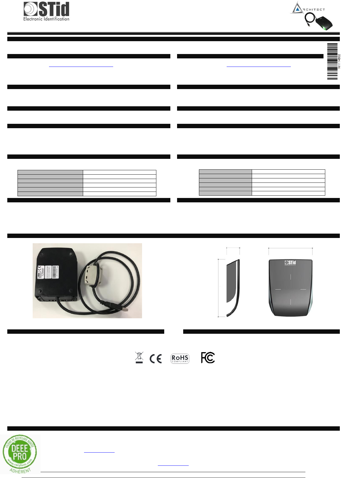 STid AC4 RFID reader User Manual