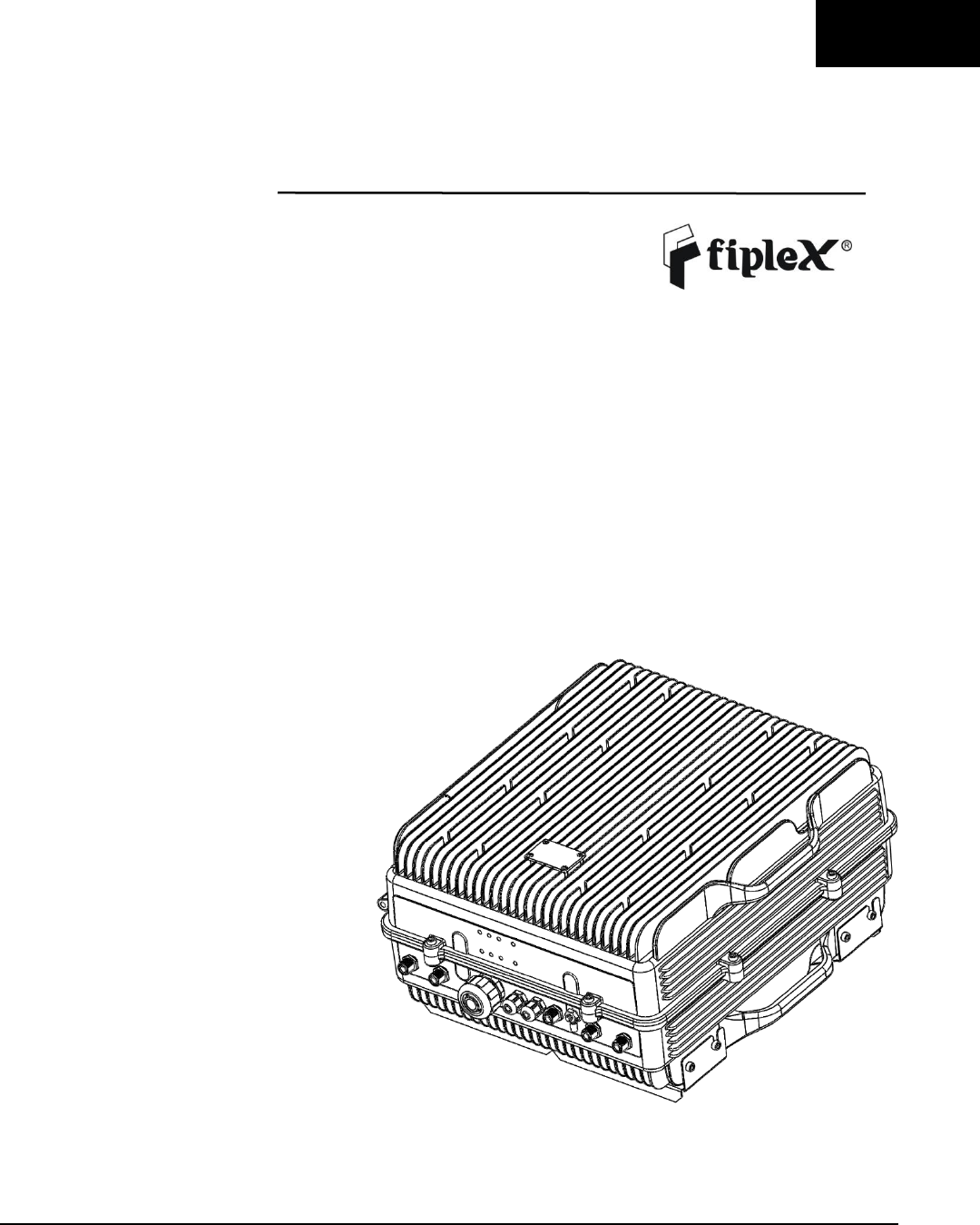 Fiplex Communications DHS00-M PS800 DIGITAL MASTER UNIT User Manual ...