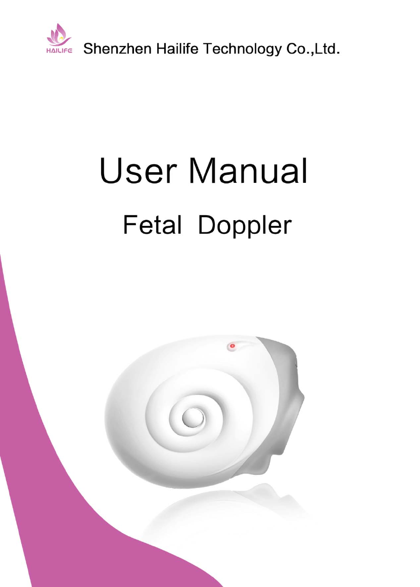 Hailife Technology FD01B Fetal Doppler User Manual