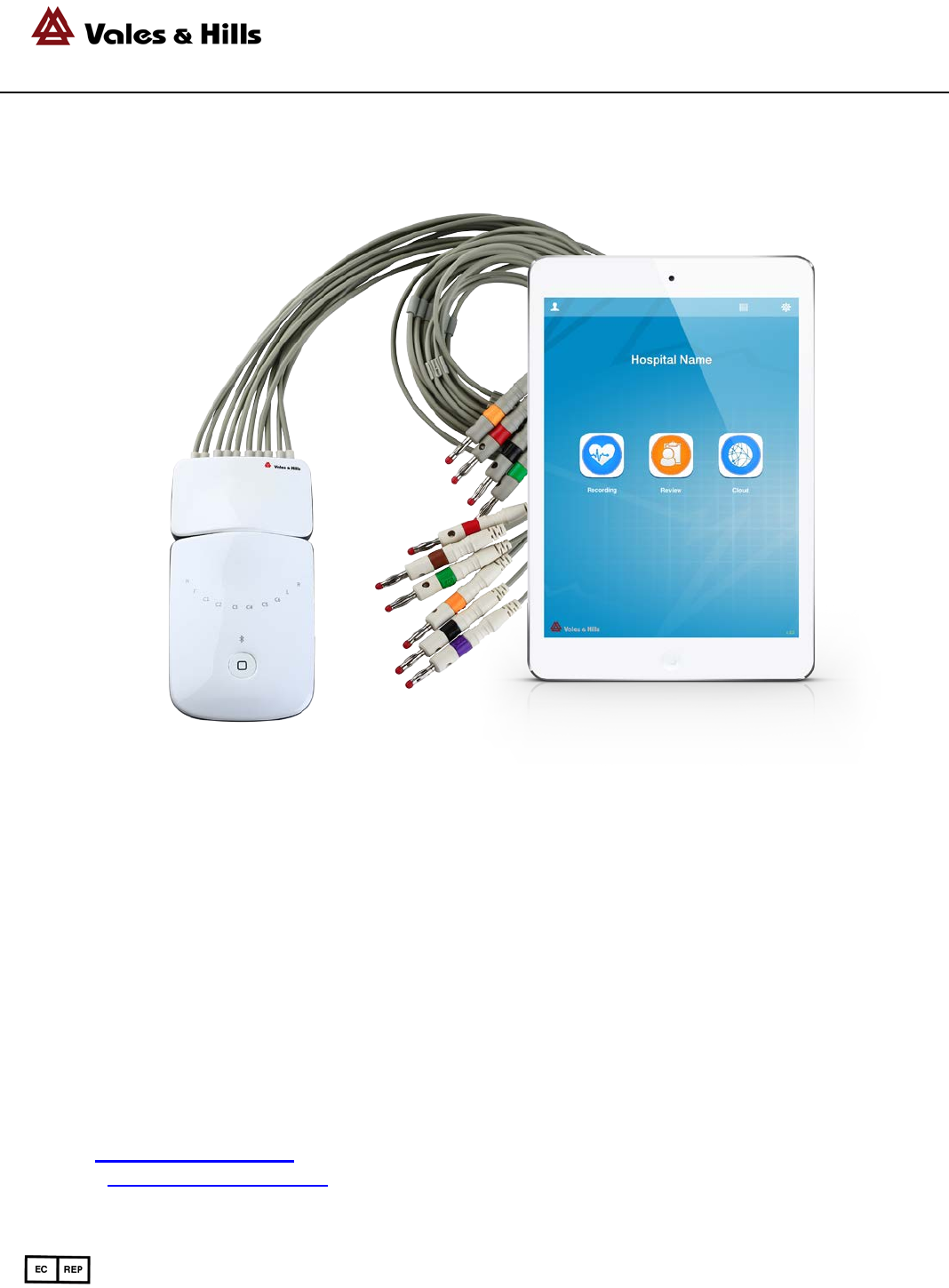 VALES and HILLS BIOMEDICAL TECH ICV200S ECG Acquisition Systems User ...