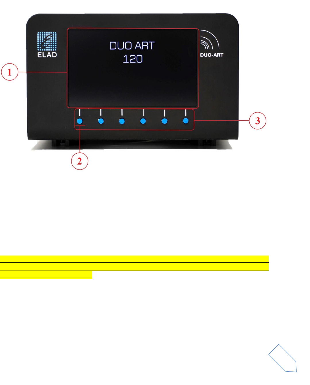 ELAD srl ART120 ELAD DUO ART 120W HF + 6m AMPLIFIER User Manual