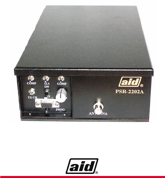 Audio Intelligence Devices 8PRPSR2202 VHF Repeater User Manual PSR ...