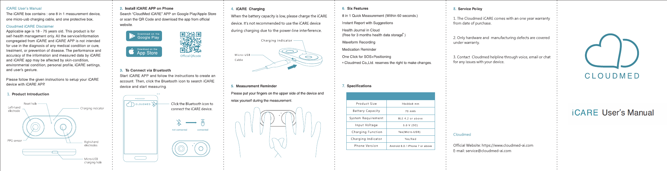 Cloudmed ICARE Cloudmed iCARE User Manual