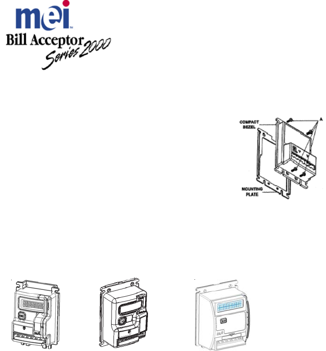Crane Payment Innovations 4IN1TCORE RFID Credit Card Bezel for CPI Bill ...