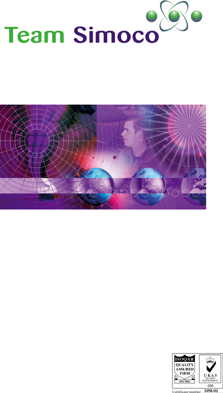 Simoco EMEA XFINBLATU UHF TRUNKING LANDMOBILE BASE STATION User Manual ...