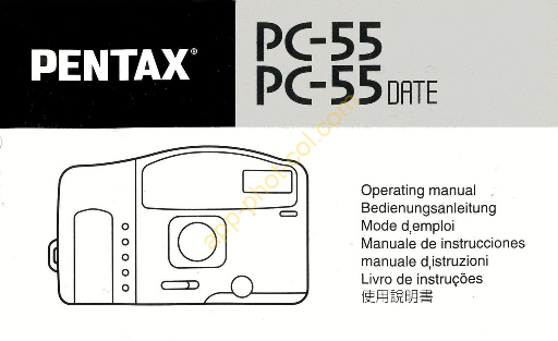 Pentax PC 55 Instructions For Using Pc55 Ml