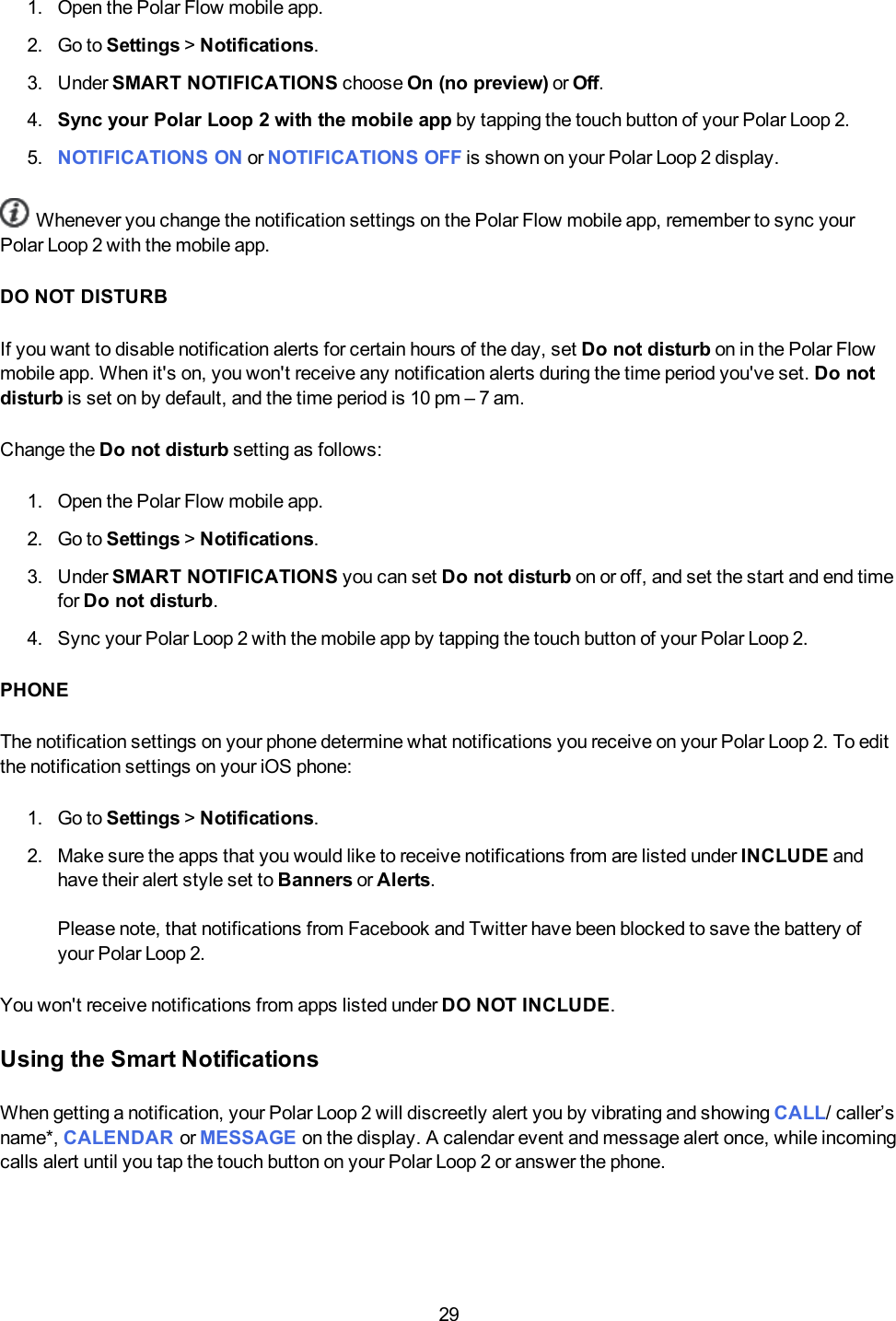 synchroniser polar loop