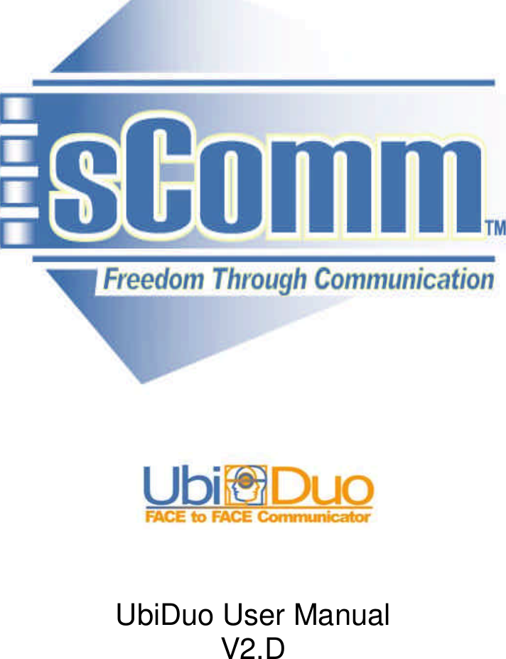 sComm UBI200A Face to Face Communication Station User Manual UbiDuo ...