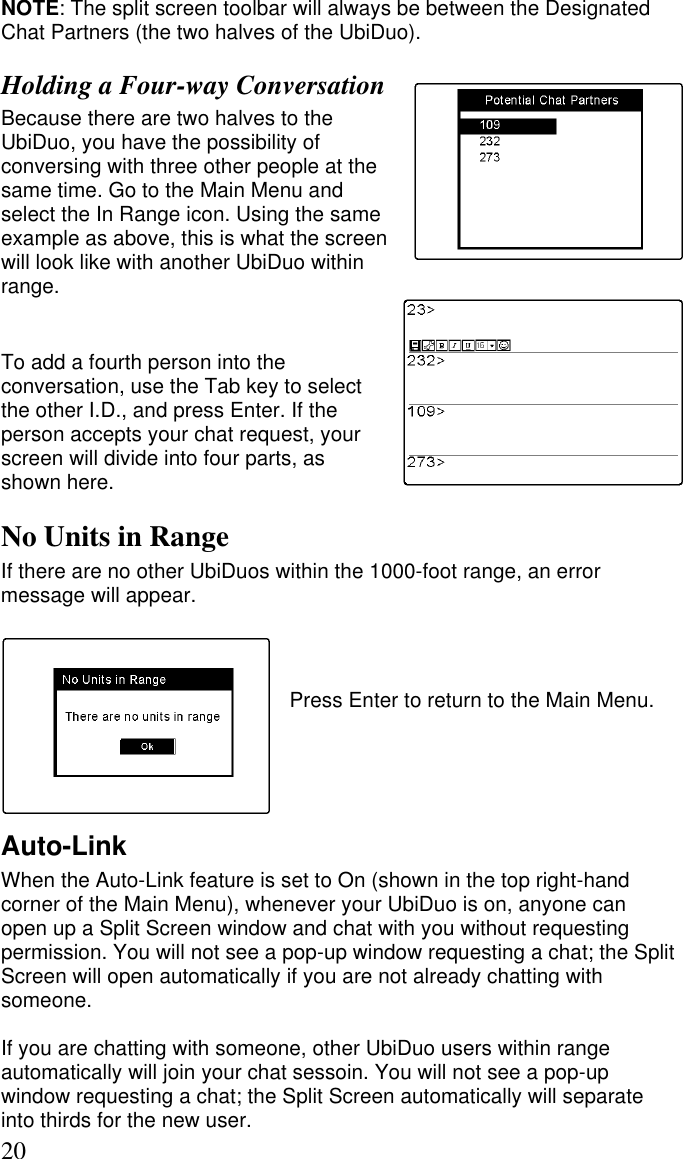 sComm UBI200A Face to Face Communication Station User Manual UbiDuo ...