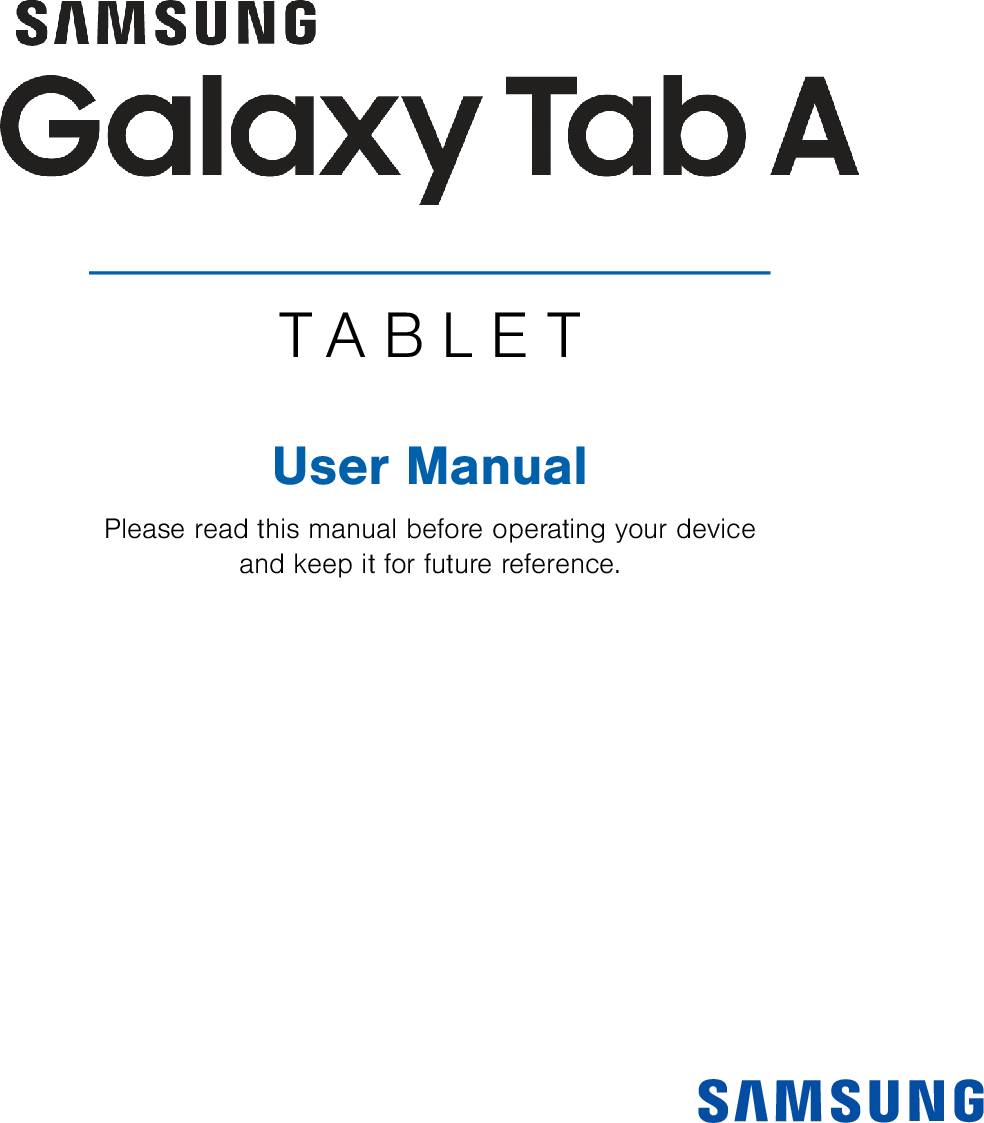 Samsung Galaxy Tab A T280 User Manual 7.0 Wi Fi Instructions For Use SM EN