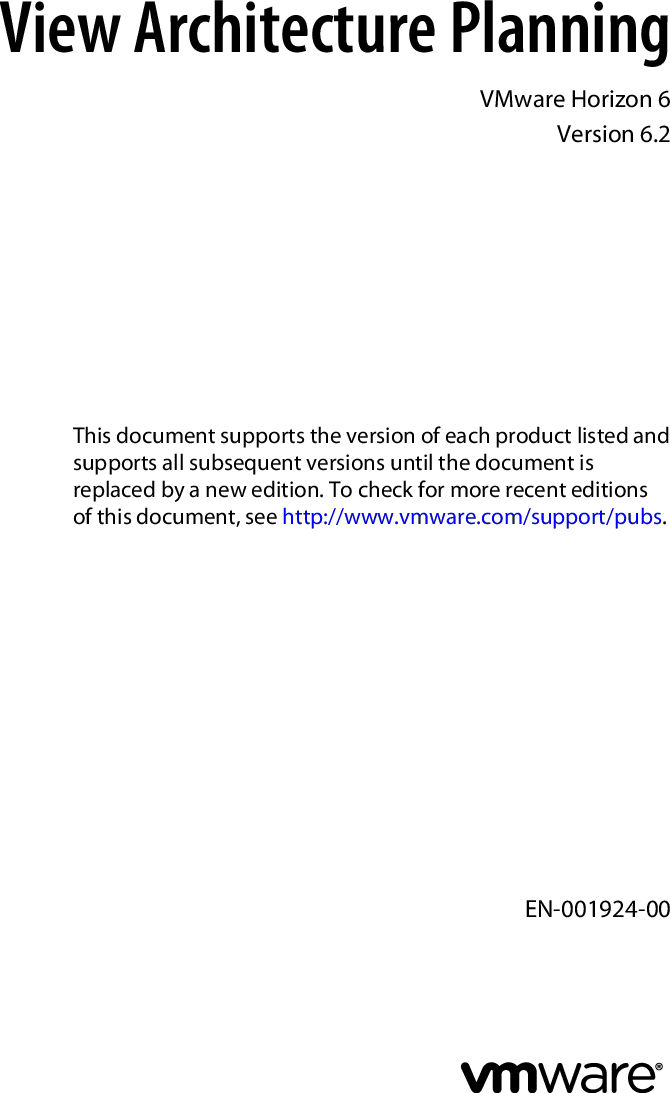 Vmware View Architecture Planning OpenTopic Horizon 6.2 62 en