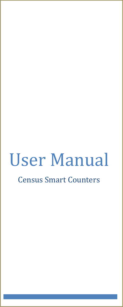wheredouwannago com 001 Census Smart Counter User Manual
